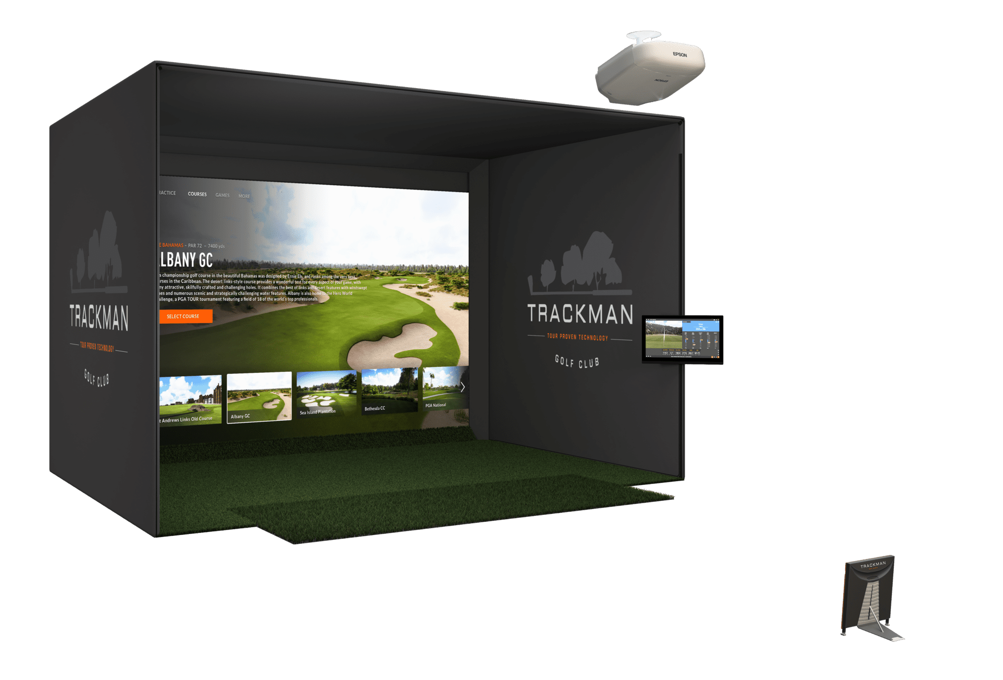 Trackman Indoor Golf Simulator - Backwoods Golf